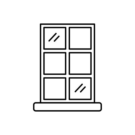 Window Outline Icon 12175667 Vector Art At Vecteezy
