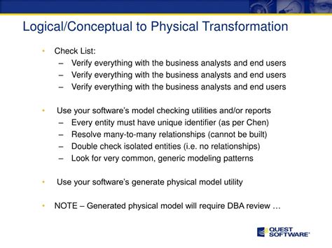 Ppt Flawless Logical To Physical Data Model Transformations Powerpoint Presentation Id 4208621
