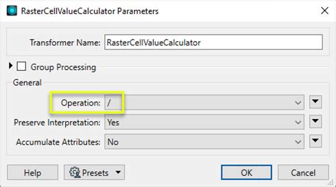 RasterCellValueCalculator