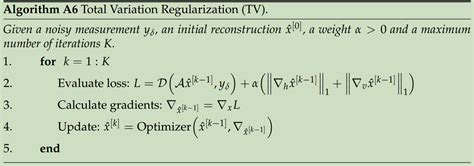 Please Provide The Code For Total Variation Regularization Tv Issue