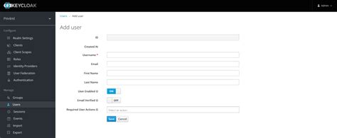Managing User Access In Keycloak Payment Manager Oss Documentation