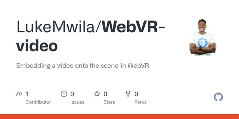 Github Lukemwilawebvr Video Embedding A Video Onto The Scene In Webvr