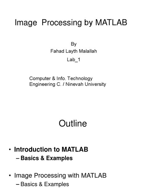 lab 1 pdf pdf matlab matrix mathematics