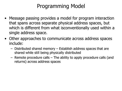 Ppt Inter Process Communication Message Passing Powerpoint