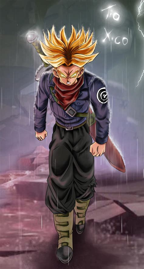 Trunks Ssj Rage Digital Art By Tio Xico By Franciscozst28 On Deviantart