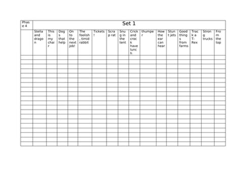 Lw Reading Record Teaching Resources