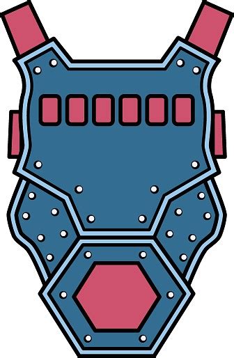 가슴 보호 패딩 벡터 컬러 아이콘 디자인 슈팅 스포츠 심볼 익스트림 스포츠 사인 스킷 슈팅 및 트랩슈팅 스톡 일러스트레이션