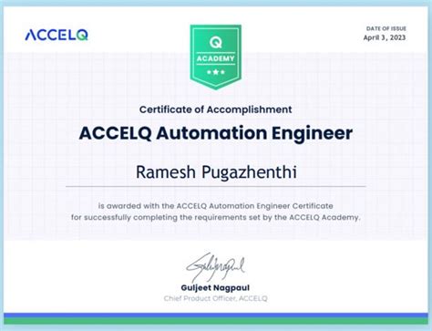 Ramesh Pugazhenthi On Linkedin Accelq Automation Hardwork Learningeveryday Selflearning