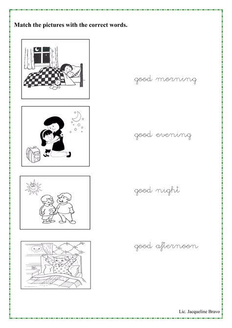 Fichas De Saludos En Inglés Primaria Pdf