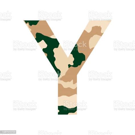 영어 알파벳 문자 Y 흰색 배경에 고립 된 카키색 스타일 벡터 군사에 대한 스톡 벡터 아트 및 기타 이미지 군사 그래피티 디자인 Istock