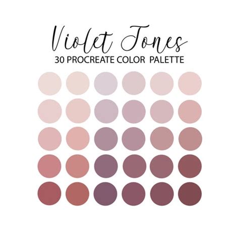 Elegant Neutral Procreate Color Palette Hex Code Ipad Color Etsy