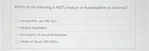 Solved Which Of The Following Is Not A Feature Of