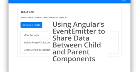 Angular Jobs On Linkedin Using Angulars Eventemitter To Share Data
