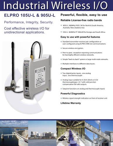 905u G Wireless Gateway Profibus Dp Elpro Technologies Pdf Catalogs Technical