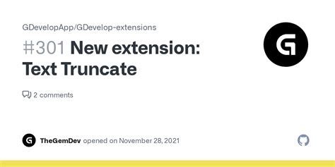 New Extension Text Truncate Issue Gdevelopapp Gdevelop