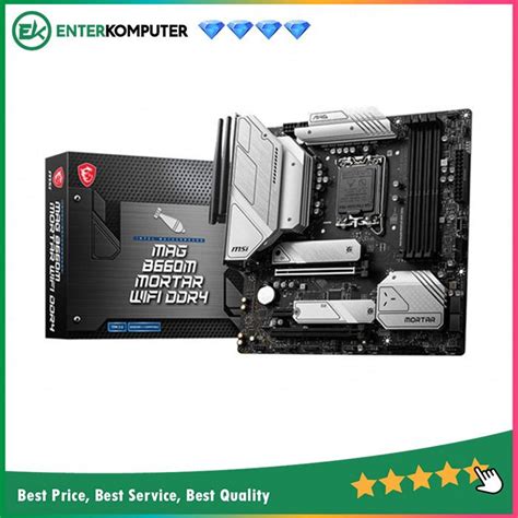 MSI MAG B660M Mortar Wifi DDR4 LGA1700 B660 DDR4 USB3 2 SATA3 Enterkomputer Jual Beli