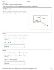 Mastering Physics Ch HW Ch HW Ch HW Due Pm On Tuesday November