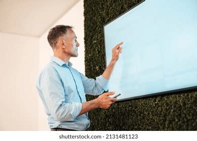 Man Pointing At Screen Images Stock Photos D Objects Vectors Shutterstock