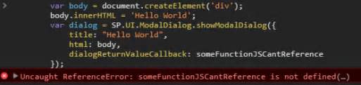 2013 modal dialog not working after i added dialogreturnvaluecallback