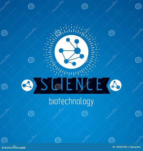 Vector Model Of Molecule Created Using Wireframe Connection Molecular Biotechnology Conceptual
