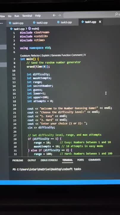Kundan Kumar On Linkedin Codsoftinternship Codsoft Numberguessinggame