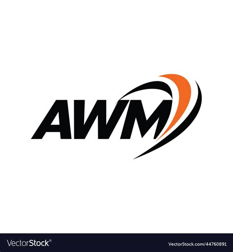 Awm Monogram Logo Royalty Free Vector Image Vectorstock