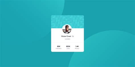 Frontend Mentor Profile Card Made With React And Tailwindcss Coding