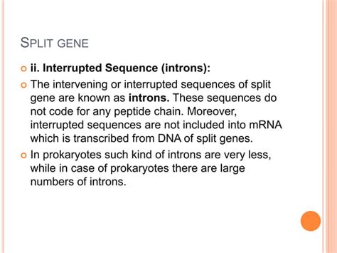 Fine Structureof Geneallelic Complementationand Split Gene Pptx