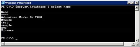 Using Windows Powershell And Amo To Create An Ssas Database Database