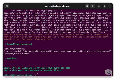 Instalar Ajenti Control Panel En Ubuntu ️ Solvetic