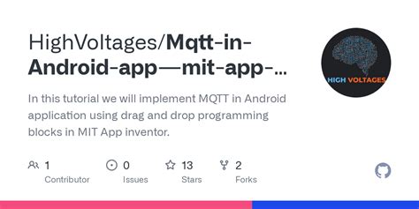 Github Highvoltagesmqtt In Android App Mit App Inventor In This Tutorial We Will Implement