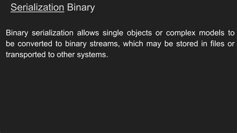 Serialization Pptx Programming Languages Computing