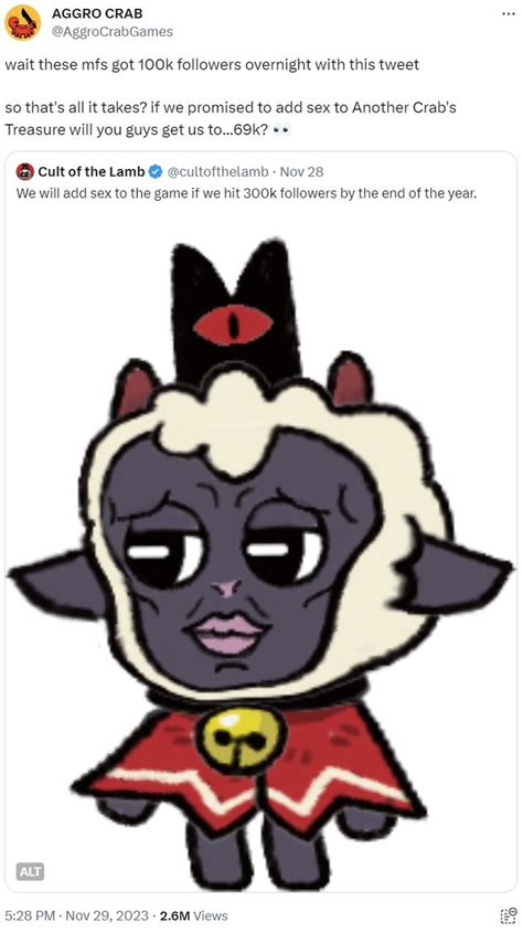 So Thats All It Takes If We Promised To Add Sex To Another Crabs Treasure Will You Guys Get