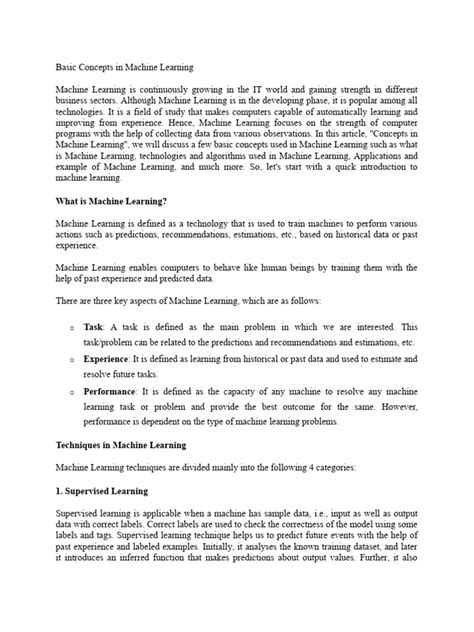 unit 1 machine learning notes pdf machine learning regression