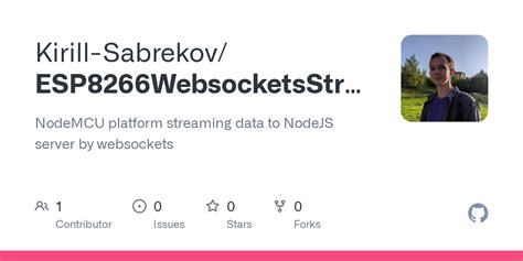 Github Kirill Sabrekovesp8266websocketsstreamtonodejsserver Nodemcu Platform Streaming Data