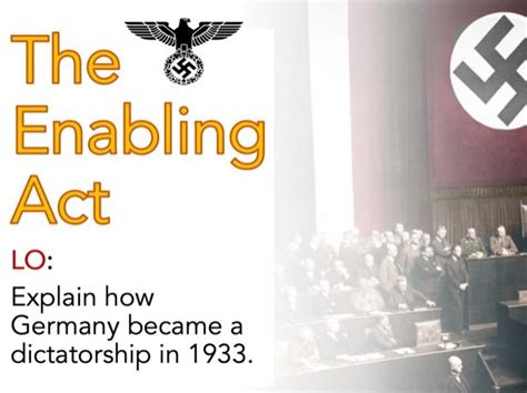The Enabling Act Teaching Resources