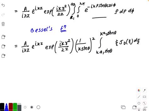 Determine The Integral To Use To Calculate The Fresnel Diffraction