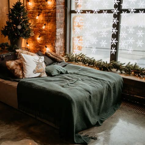 Искусственная Снежинка бумажные гирлянды Diy Рождественское украшение настенный потолок