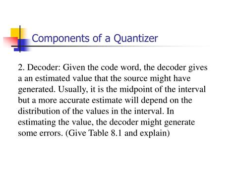 ppt scalar quantization powerpoint presentation free download id
