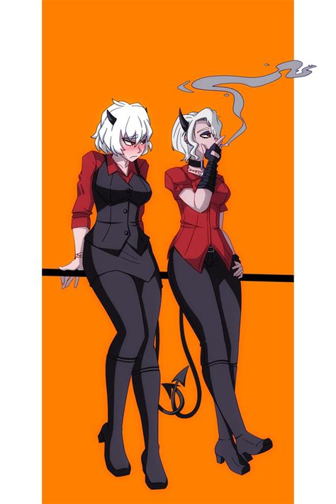 Malina And Zdrada Helltaker Drawn By Nekoring Danbooru