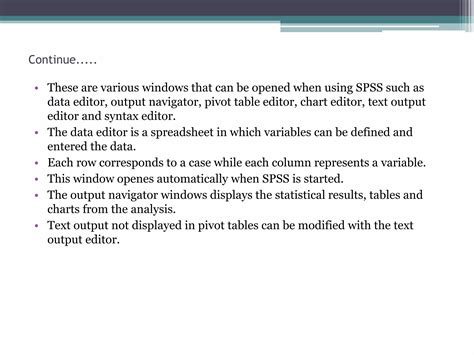Application Of Excel And Spss Programme In Statistical Pptx
