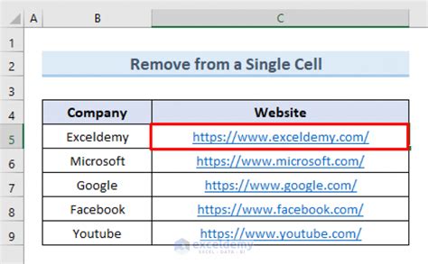 How To Remove Hyperlink From Excel 7 Methods Exceldemy