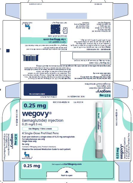 Wegovy Package Insert Prescribing Information