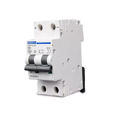 Sassin Dc Mini Miniature Circuit Breaker Mcb 2 Pole 1p 2p 50a Double