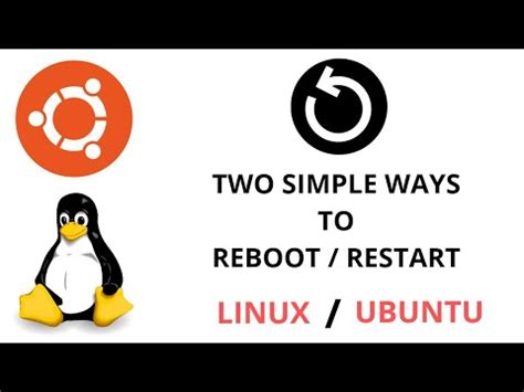 How To Restart Reboot Computer Running On Linux Ubuntu OS YouTube