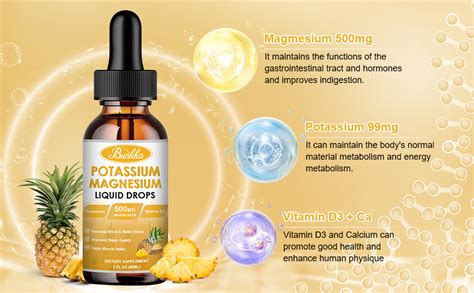 Potassium Magnesium Supplement 99mg Potassium Supplement