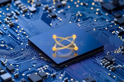 A Quantum Supercomputer And Internet Of Things Concept A Stock Circuit Board Chip Set Science