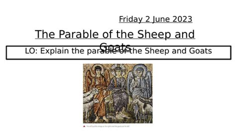 Sheep And The Goats Teaching Resources