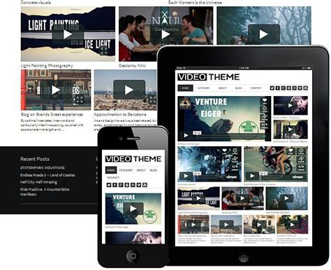 Video Responsive WordPress Theme