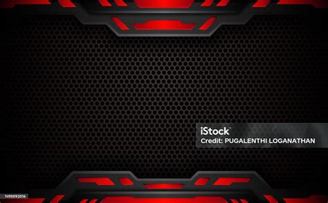검정과 빨강 미래 게임 배너 Gui 배경 템플릿 배경 주제에 대한 스톡 벡터 아트 및 기타 이미지 배경 주제 비디오 게임